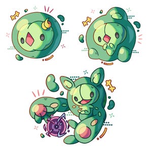 Evolution Line Charm | Solosis Duosion Reuniclus - Etsy