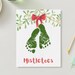 Mistletoe Footprint Christmas Craft - Etsy
