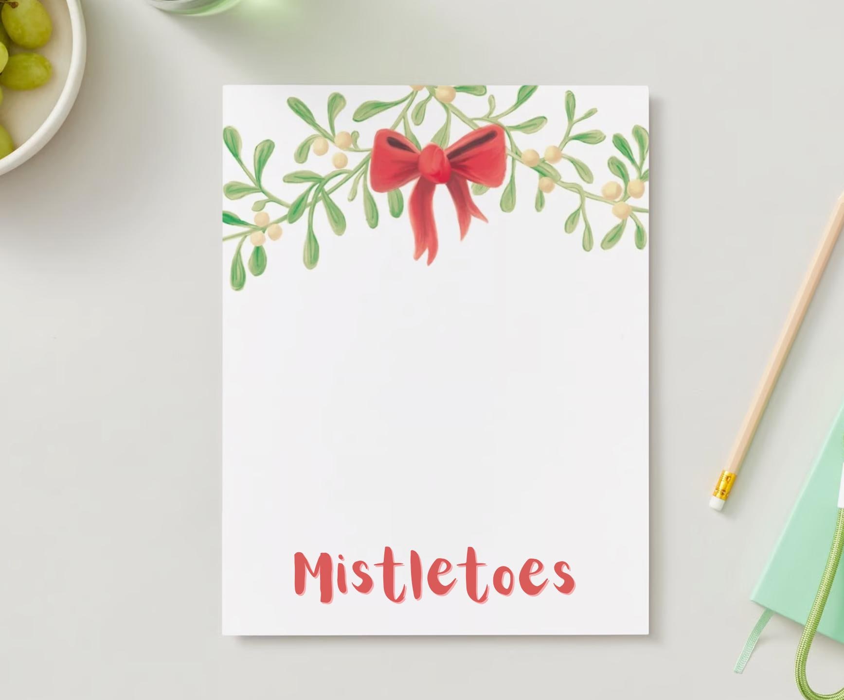 Mistletoe Footprint Christmas Craft - Etsy