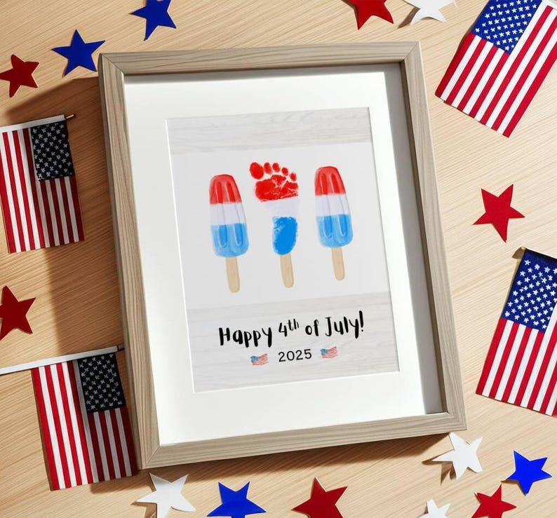 4th of July Handprint Craft for Kids - Etsy