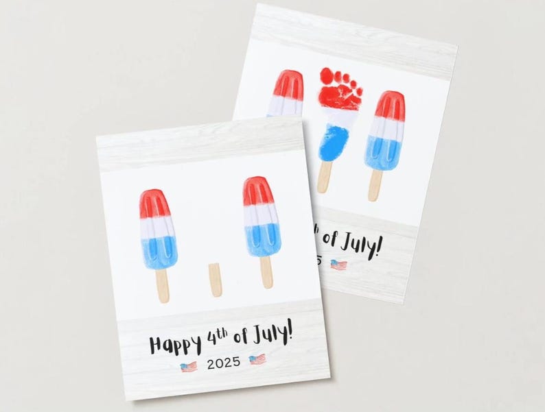 4th of July Handprint Craft for Kids - Etsy