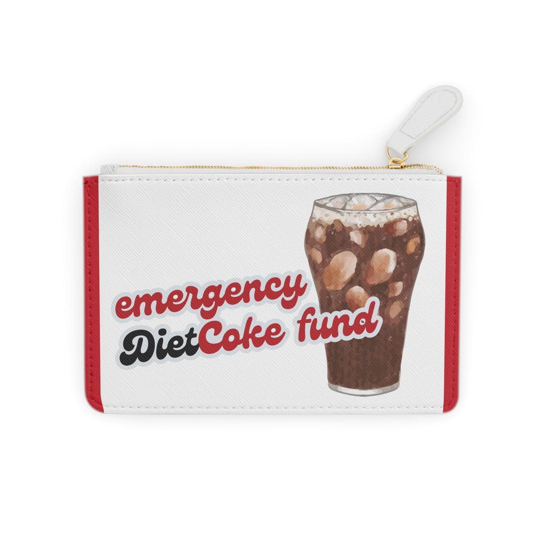 Emergency Diet Coke Fund Mini Clutch Bag | You Know You Want One! - Etsy