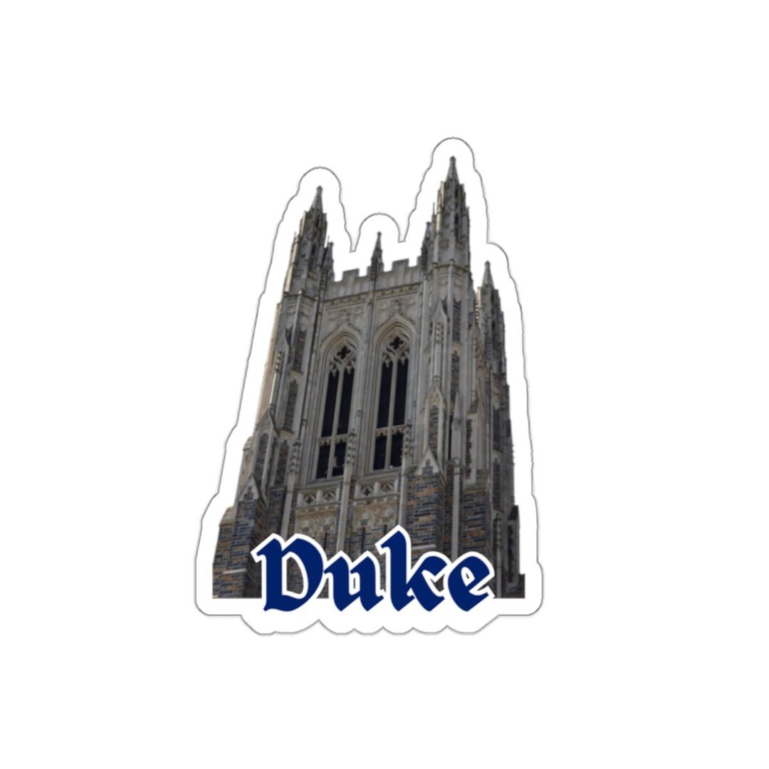 3" X 3" Duke Chapel Die-cut Sticker | Duke University - Etsy