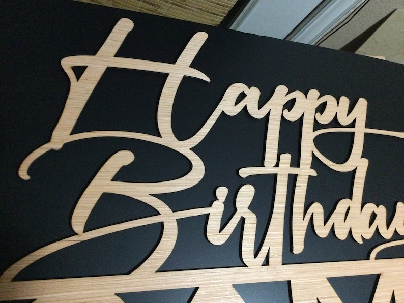 Happy Birthday Sign With Name Happy Birthday Banner - Etsy