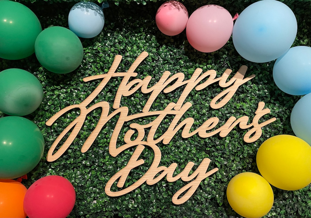 Happy Mother's Day Sign 17 Inch Tall X 26 Inch, Wall Decor, Door Hanger ...