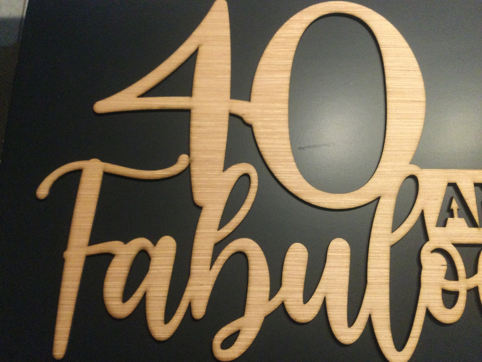40 and Fabulous Sign Forty Birthday Sign 40 Party Sign - Etsy UK