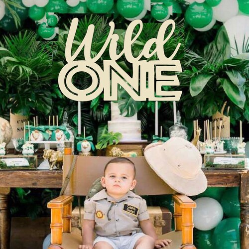 Wild One Sign Party Backdrop Sign Boy First Anniversary - Etsy