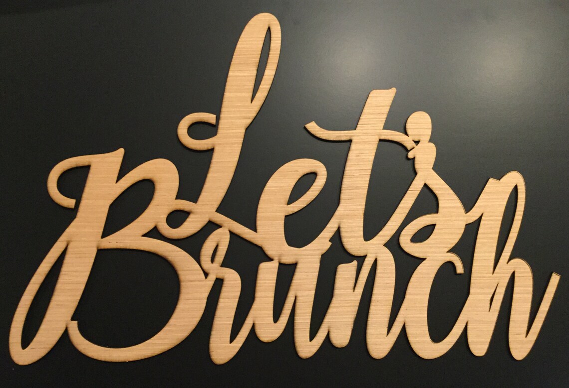 Let's Brunch Sign Brunch Sign Party Decor Brunch Decor | Etsy