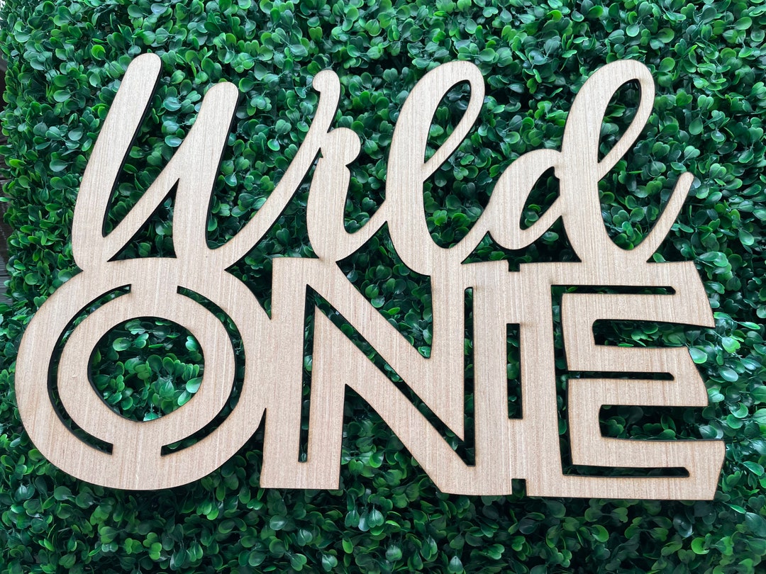 Wild One Sign, Party Backdrop Sign, Boy First Anniversary Banner ...