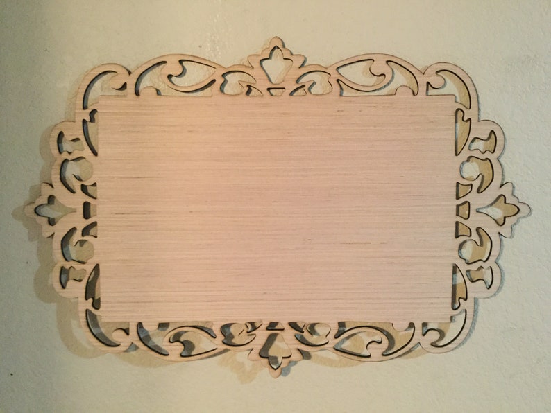 Rectangle Fancy Frame Plaque Shape Style 457824 - Etsy