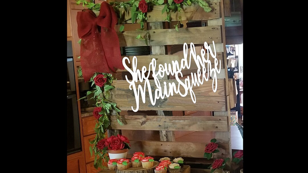 She Found Her Main Squeeze Sign, Bridal Shower Backdrop, Bridal Shower ...