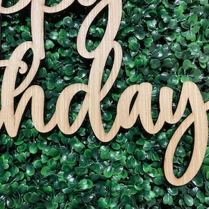 Happy Birthday Sign, Happy Birthday Banner, Door Hanger, Wall Decor ...