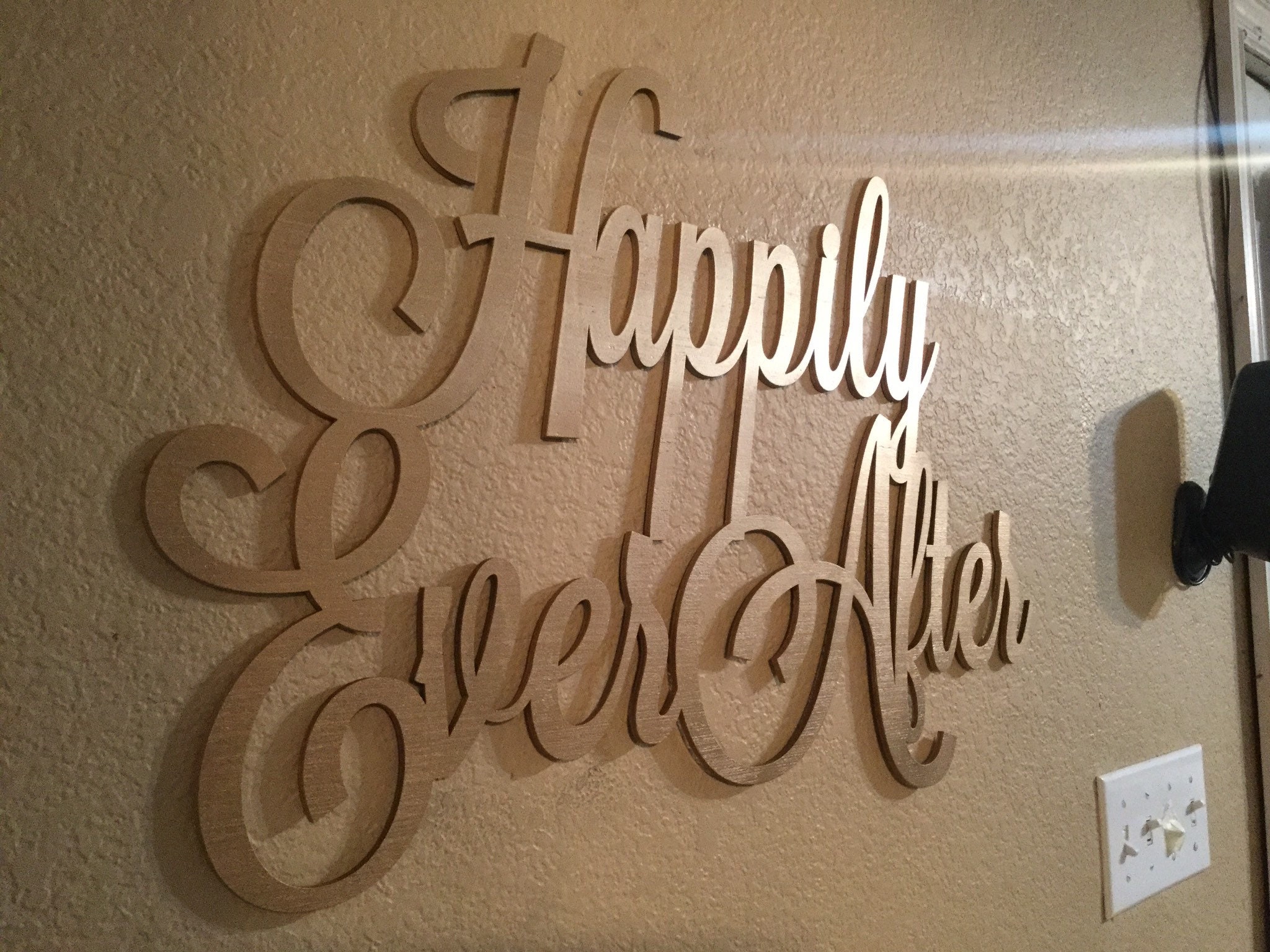 Happily Ever After Sign for Wedding Bridal Shower Decoration | Etsy