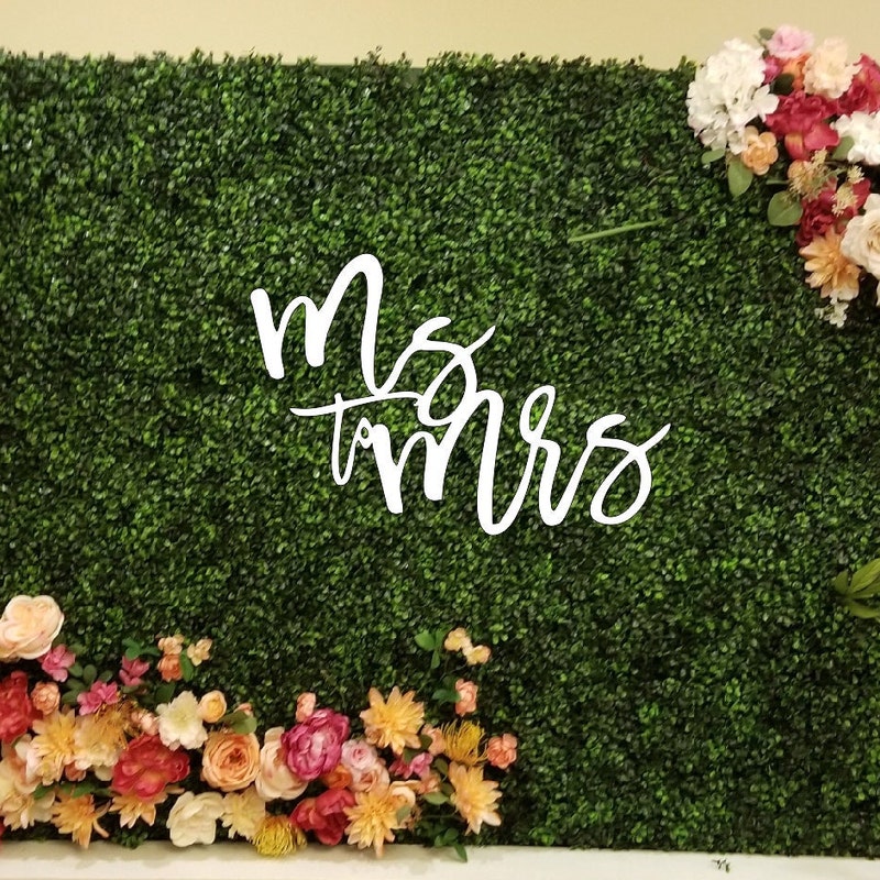 Ms. to Mrs. Sign - Etsy