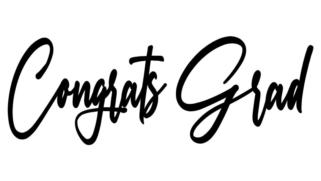 Congrats Grad 2 Signs, Grad Sign, Wood Graduation Photo Prop Sign, Grad ...