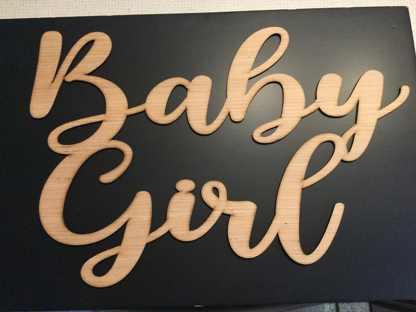 Baby Girl Sign Girl Wooden Sign Rustic Girl Shower Bohemian - Etsy