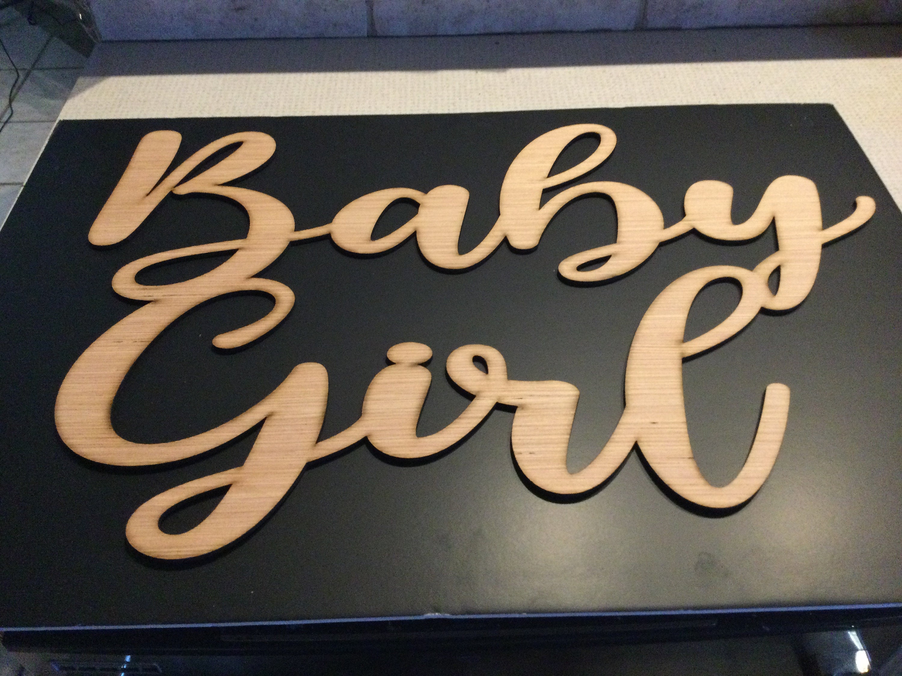 Baby Girl sign girl wooden sign rustic girl shower bohemian | Etsy