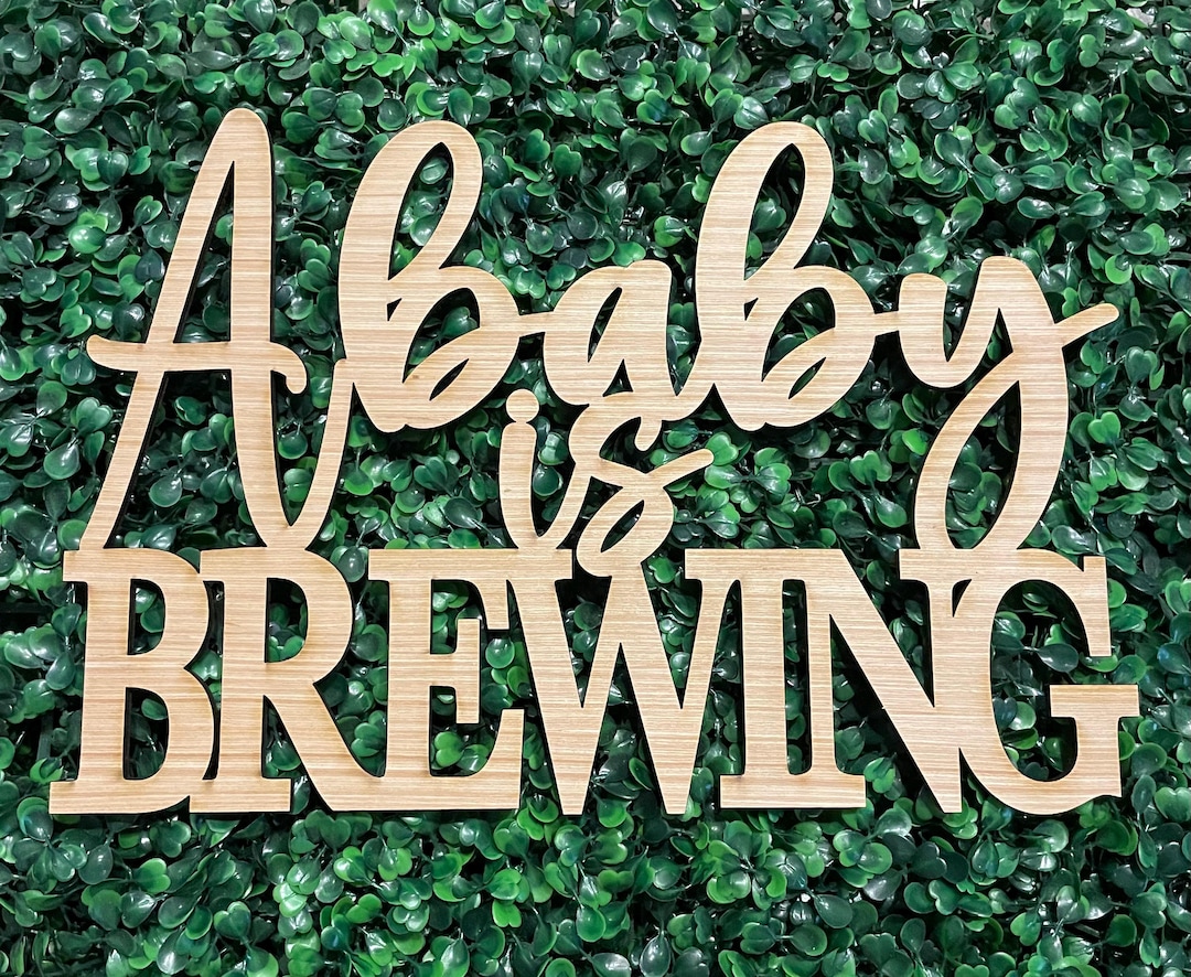 A Baby is Brewing Sign, First Birthday Sign, Baby Shower Backdrop, Baby ...