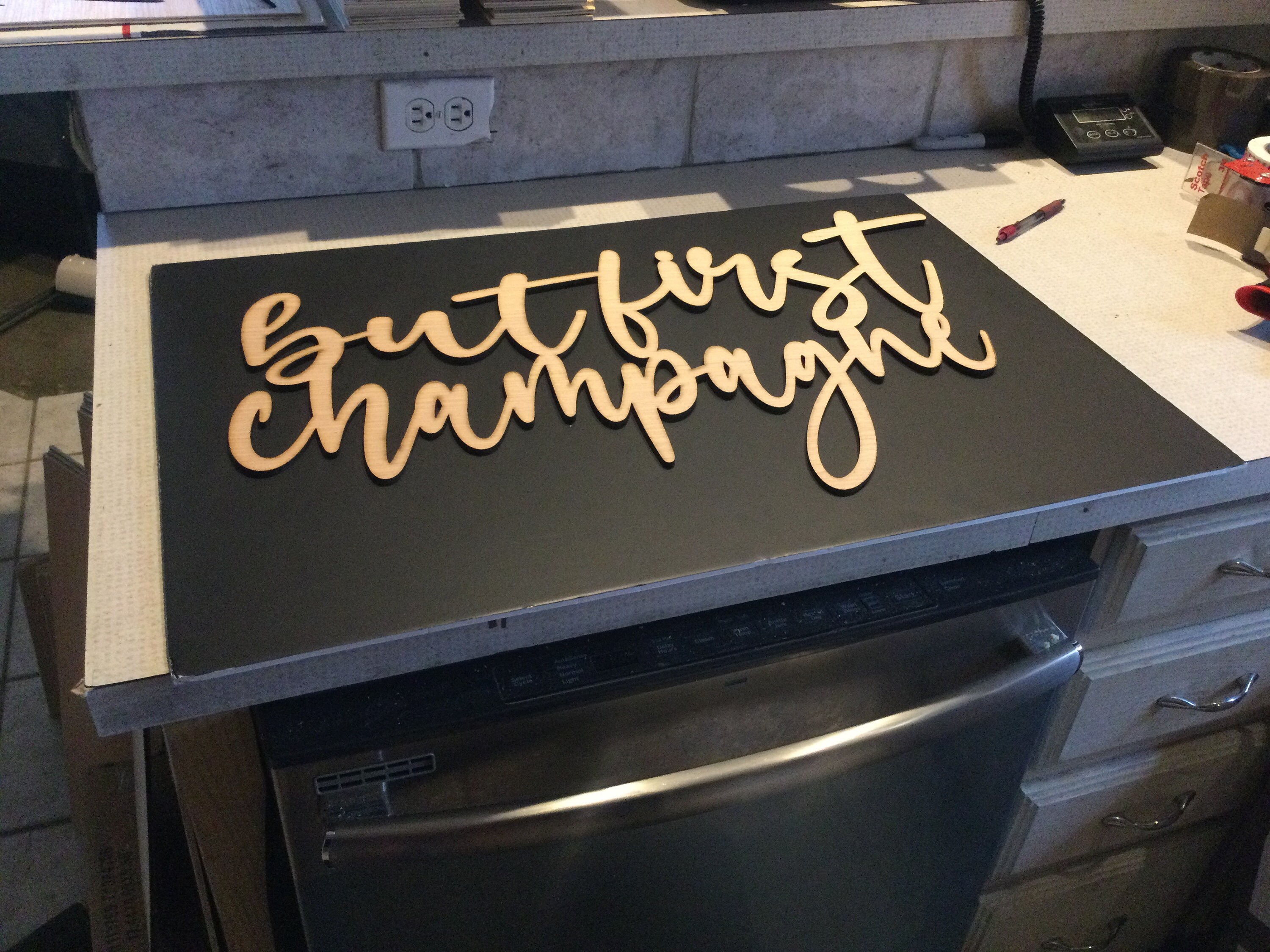 But First Champagne sign Champagne Celebration Party Decor | Etsy