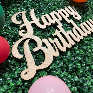 Happy Birthday Sign, Happy Birthday Banner, Door Hanger, Wall Decor ...