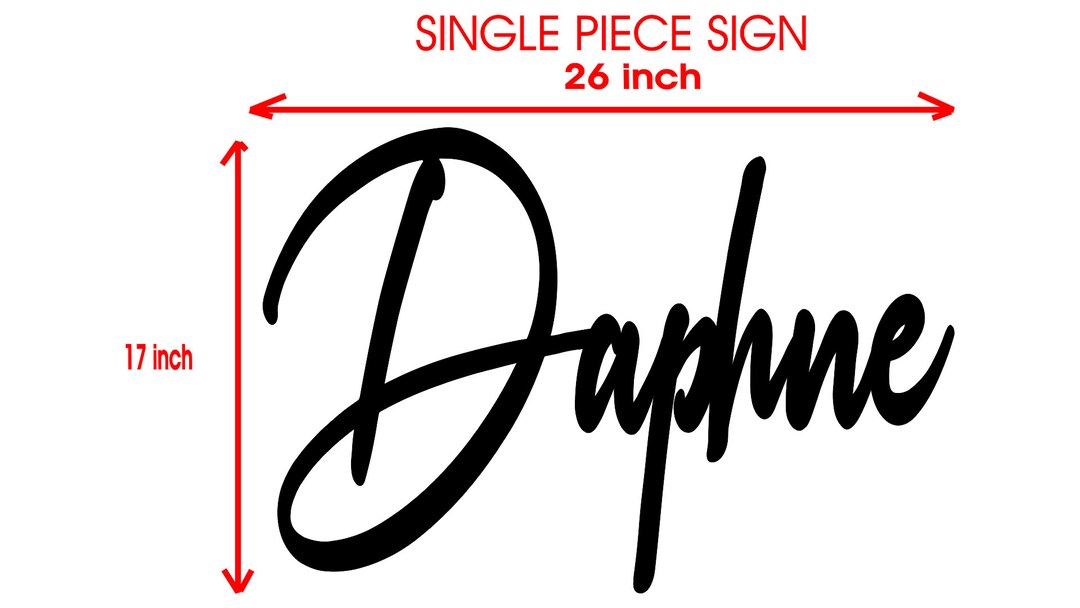 Daphne Wood Sign - Etsy