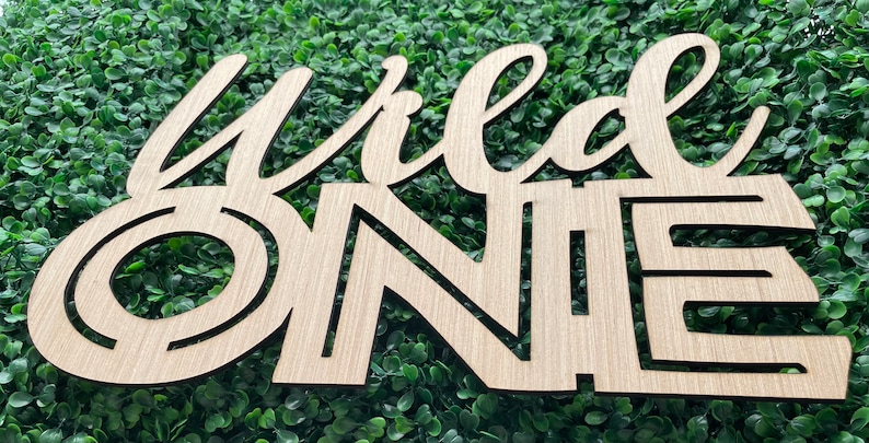 Wild One Sign Party Backdrop Sign Boy First Anniversary - Etsy