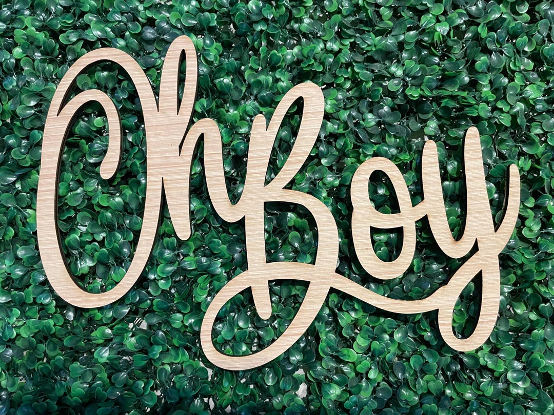 Oh Boy Sign | Oh Boy Wooden Sign | Gender Reveal | Cute Baby Shower ...
