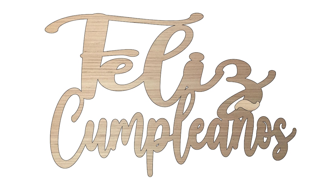 2 Piece Feliz Cumpleaños , Spanish Happy Birthday Sign 17 Inch Tall X ...