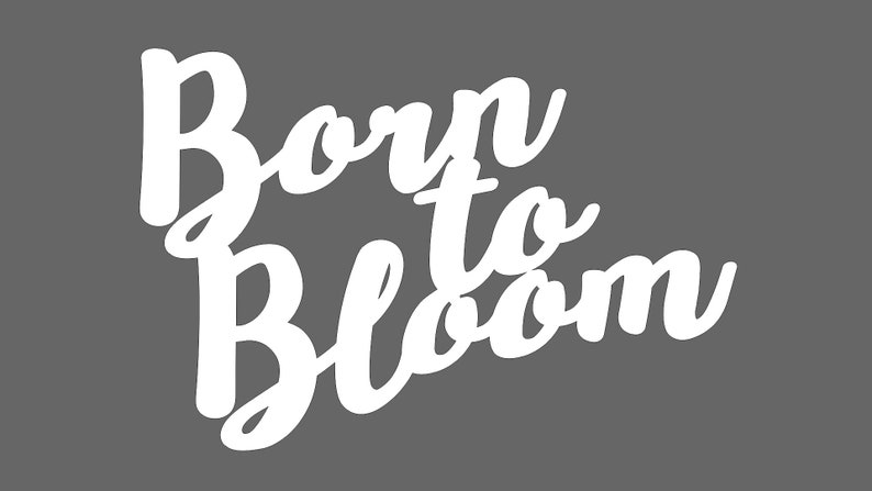 Born to Bloom First Birthday Sign Baby Shower Backdrop | Etsy