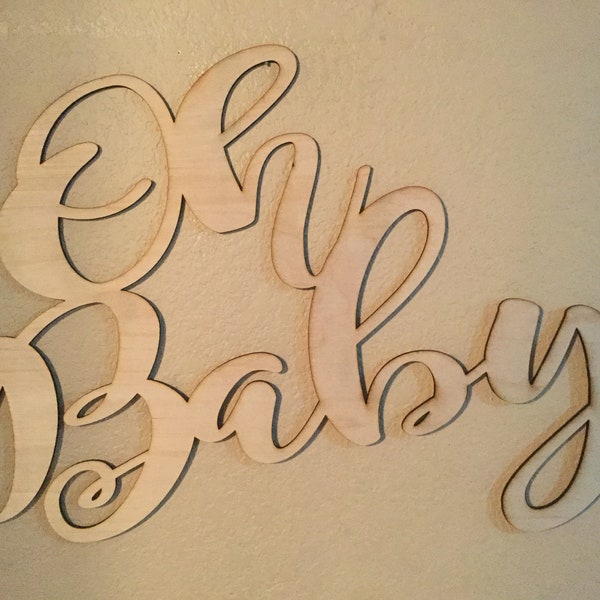 Wood Baby Sign - Etsy