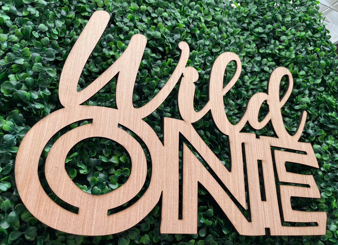 Wild One Sign Party Backdrop Sign Boy First Anniversary - Etsy