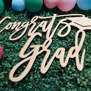 Congrats Grad 1 Sign Grad 17 X 26 Inch Unfinished 5 Mm Thick Plywood - Etsy