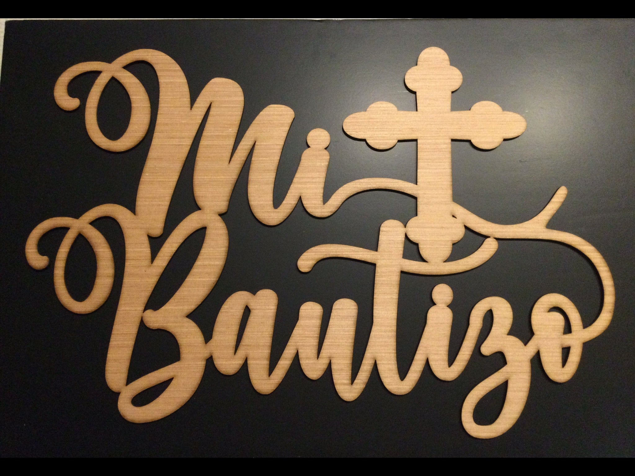 Mi Bautizo Wood Sign Spanish My Christening 17 Inch Tall X - Etsy