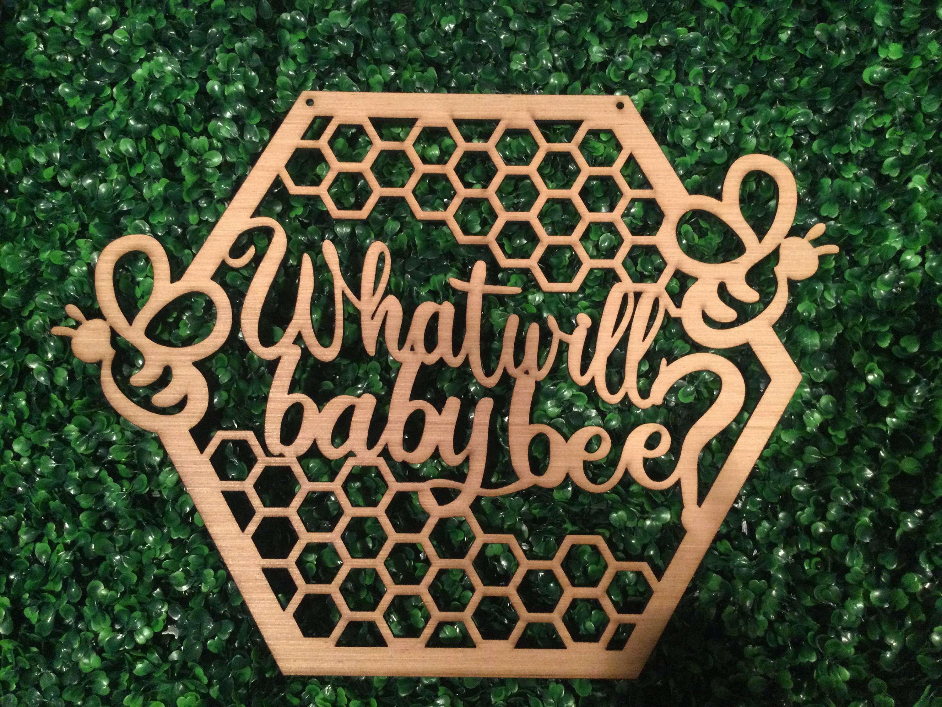 Baby Bee Sign What Will Baby Bee Gender Reveal Party - Etsy