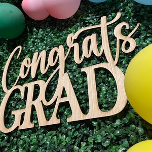 Congrats Grad Sign Grad 17 X 26 Inch Unfinished 5 Mm Thick Plywood - Etsy