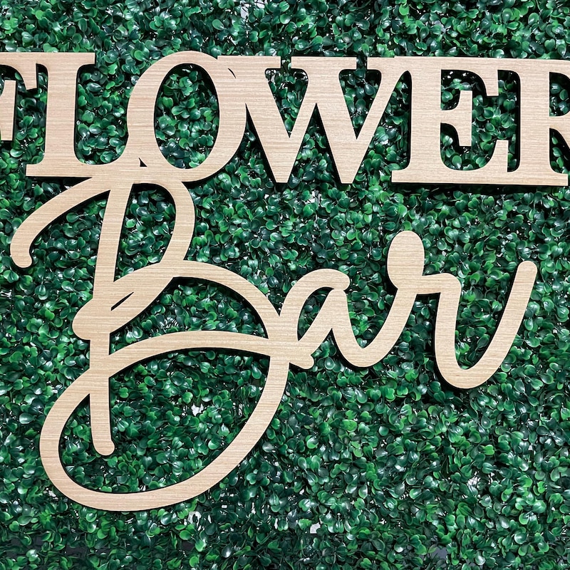 Flower Bar Signs - Etsy