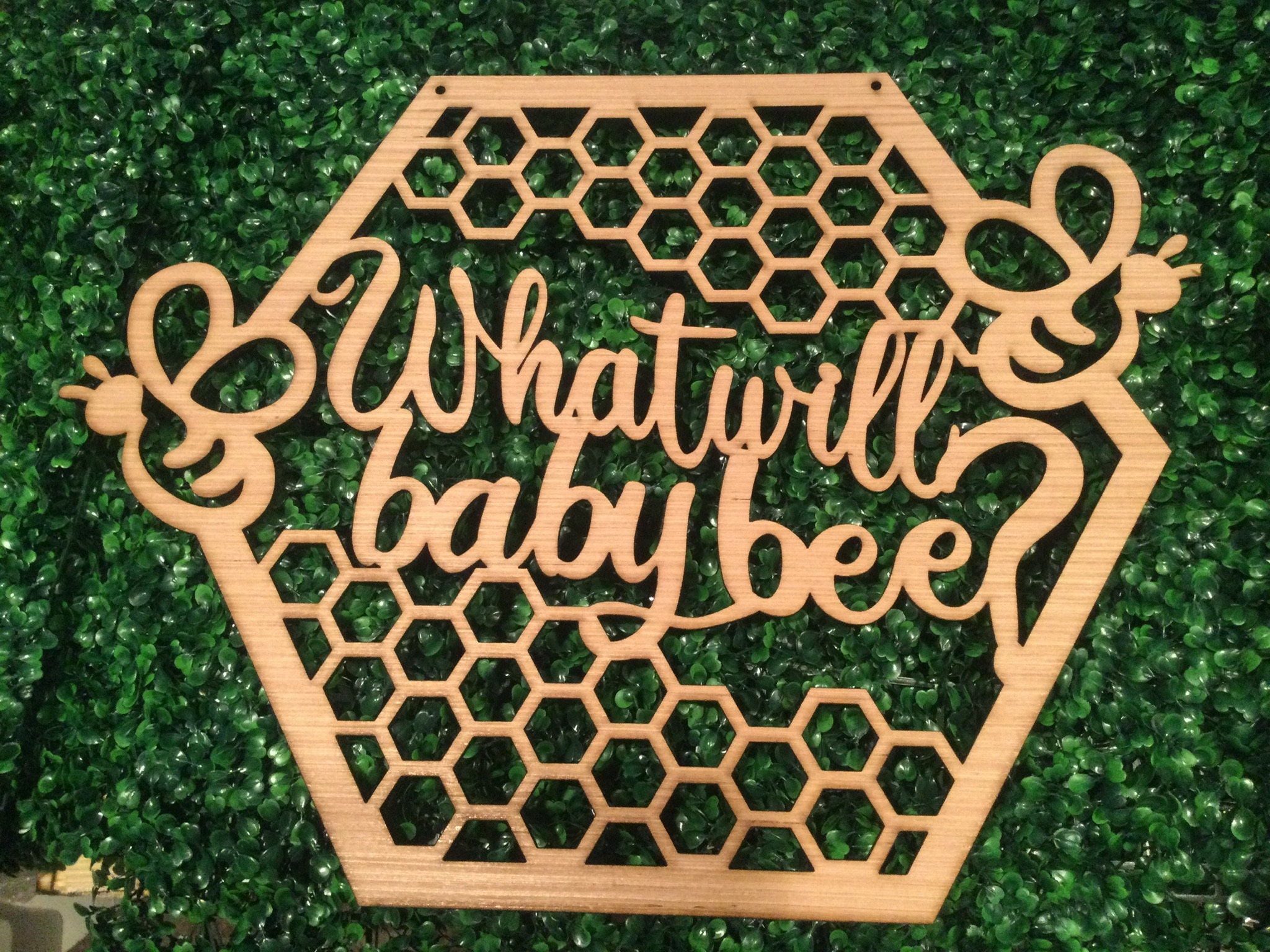 Baby Bee Sign What Will Baby Bee Gender Reveal Party - Etsy