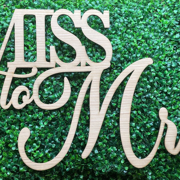 Miss to Mrs Sign - Etsy