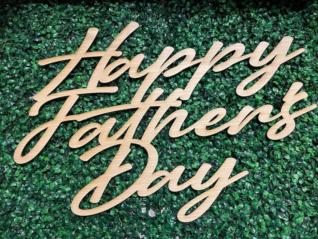 Happy Father's Day Sign 17 Inch Tall X 26 Inch, Wall Decor, Door Hanger ...