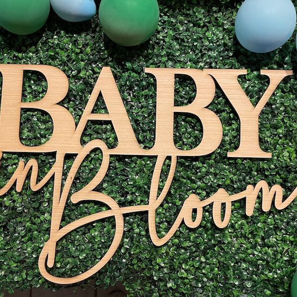 Baby in Bloom M Sign - Etsy
