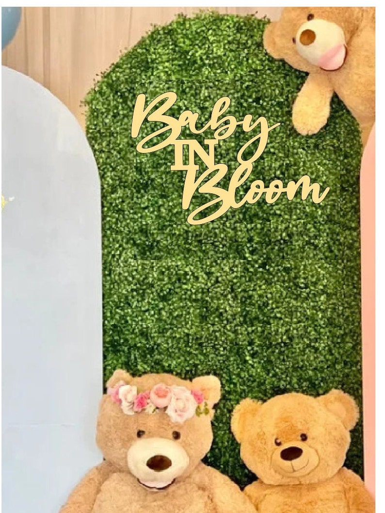 Baby in Bloom Sign Baby Shower Decoration Hello Baby - Etsy