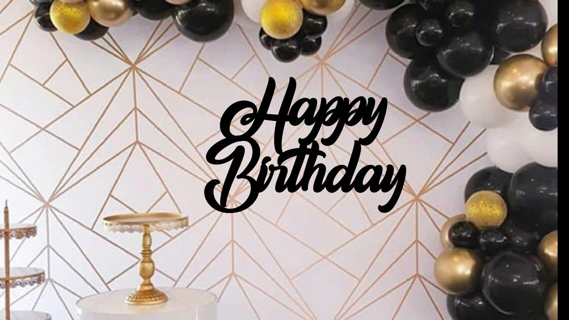 Happy Birthday Sign 17 Inch Tall X 26 Inch Unfinished Wood | Etsy