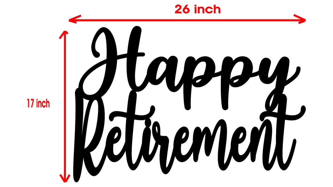Happy Retirement Sign, Happy Retirement Banner, Wall Decor, Retirement ...