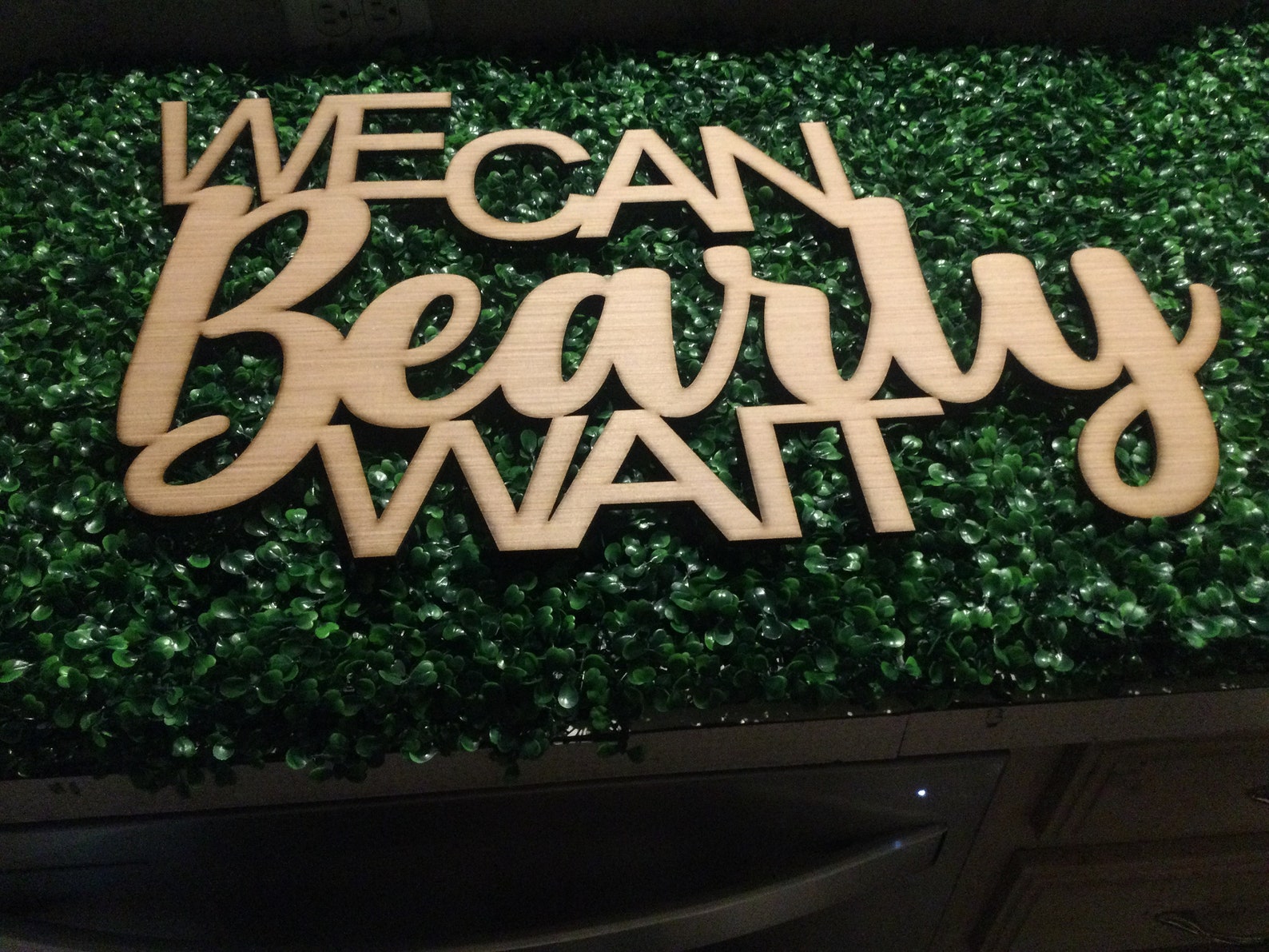 WE CAN Bearly WAIT Wood Sign We Can Bearly Wait Sign Baby - Etsy