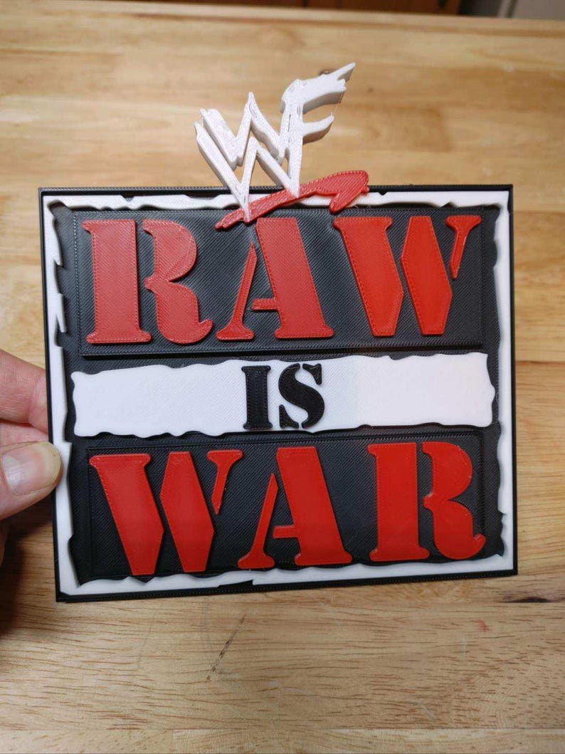 Unique Inspired 3D Printed Pro Wrestling Display Signs,pla, Multicolor ...