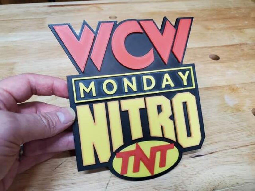 Unique Inspired 3D Printed Monday Pro Wrestling Display Signs,pla ...