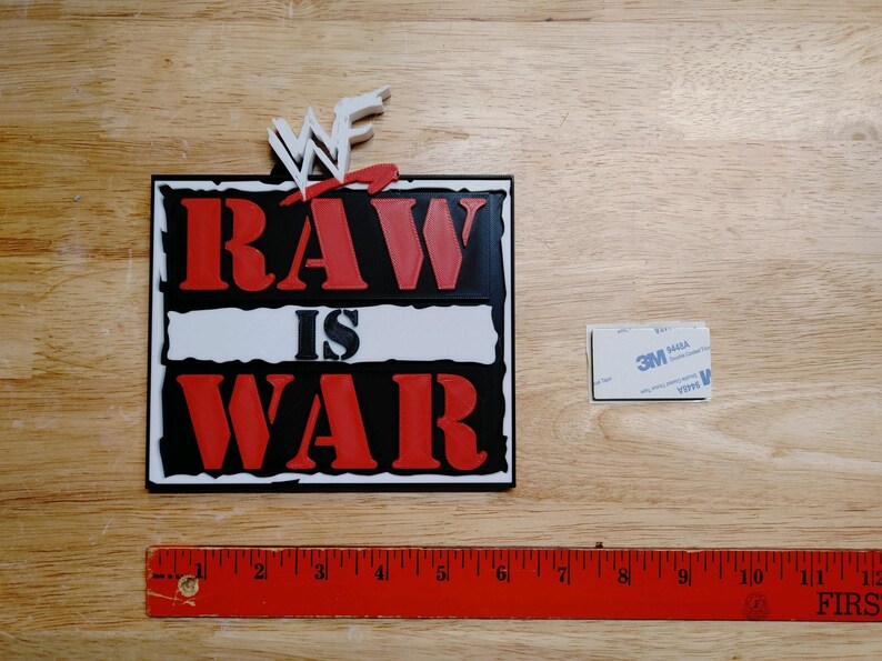 Unique Inspired 3D Printed Pro Wrestling Display Signs,pla, Multicolor ...