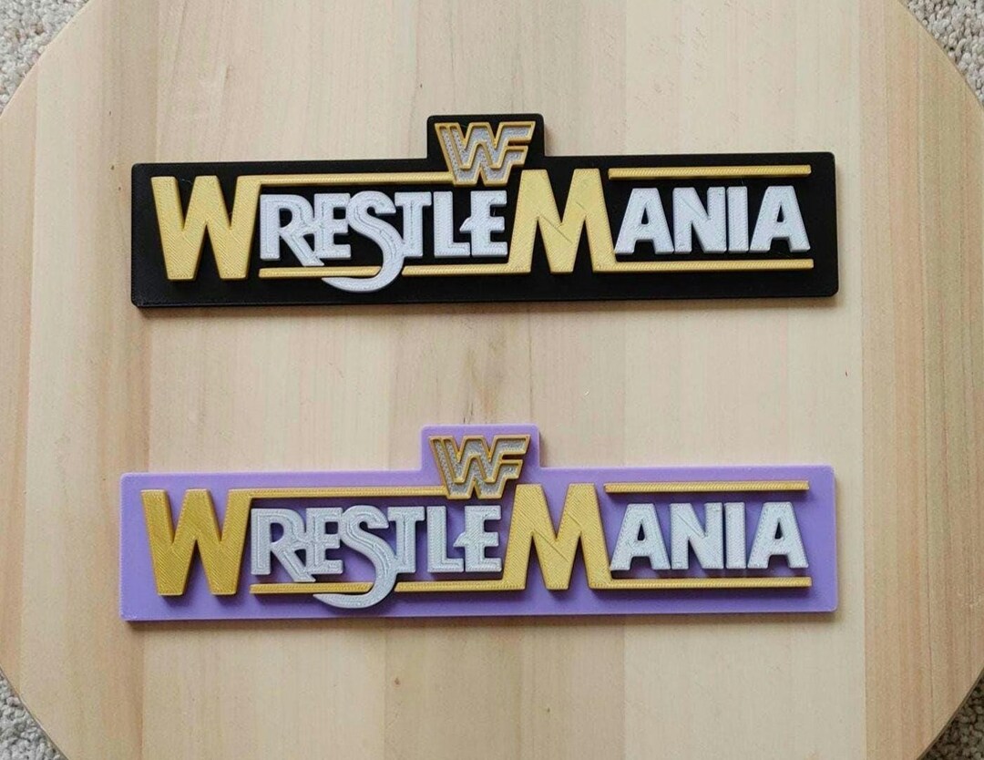 Unique Inspired 3D Printed Pro Wrestling Display Signs,pla, Multicolor ...