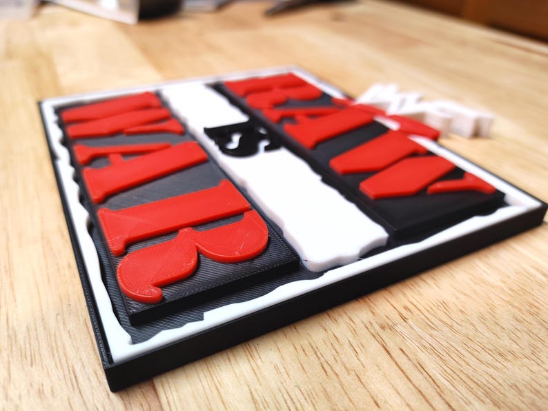 Unique Inspired 3D Printed Pro Wrestling Display Signs,pla, Multicolor ...