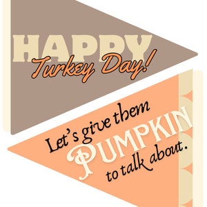 Printable Thanksgiving Pennant Flags - Etsy